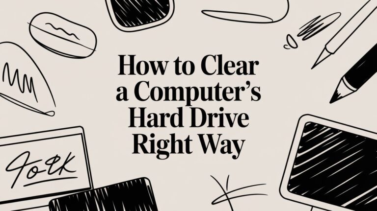 How to Clear a Computer’s Hard Drive The Right Way