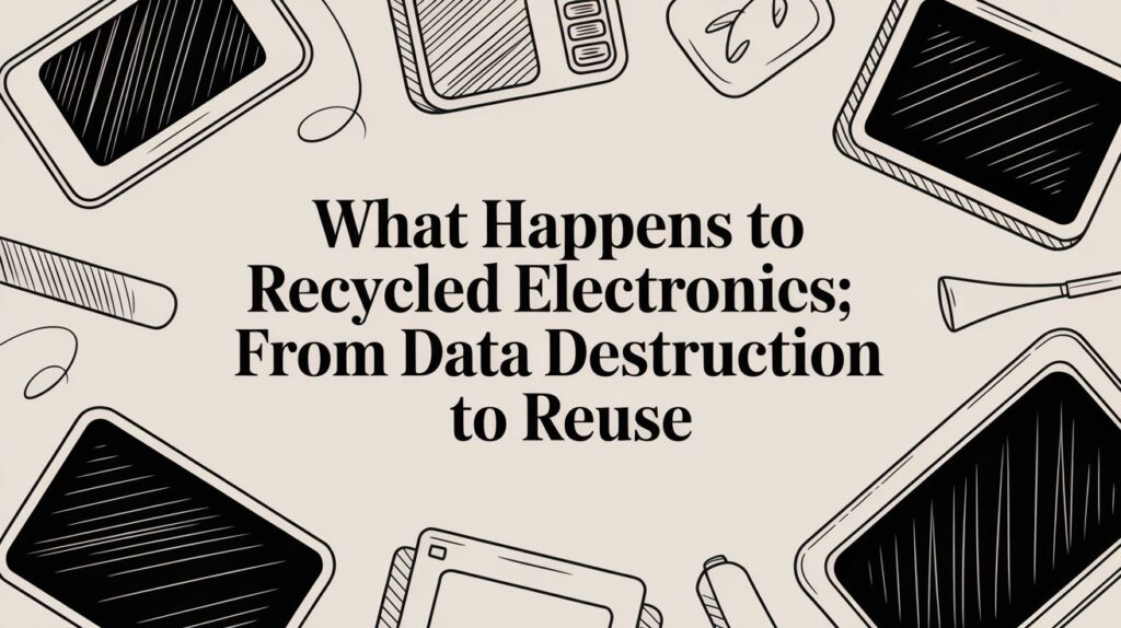 What happens to recycled electronics: From data destruction to reuse