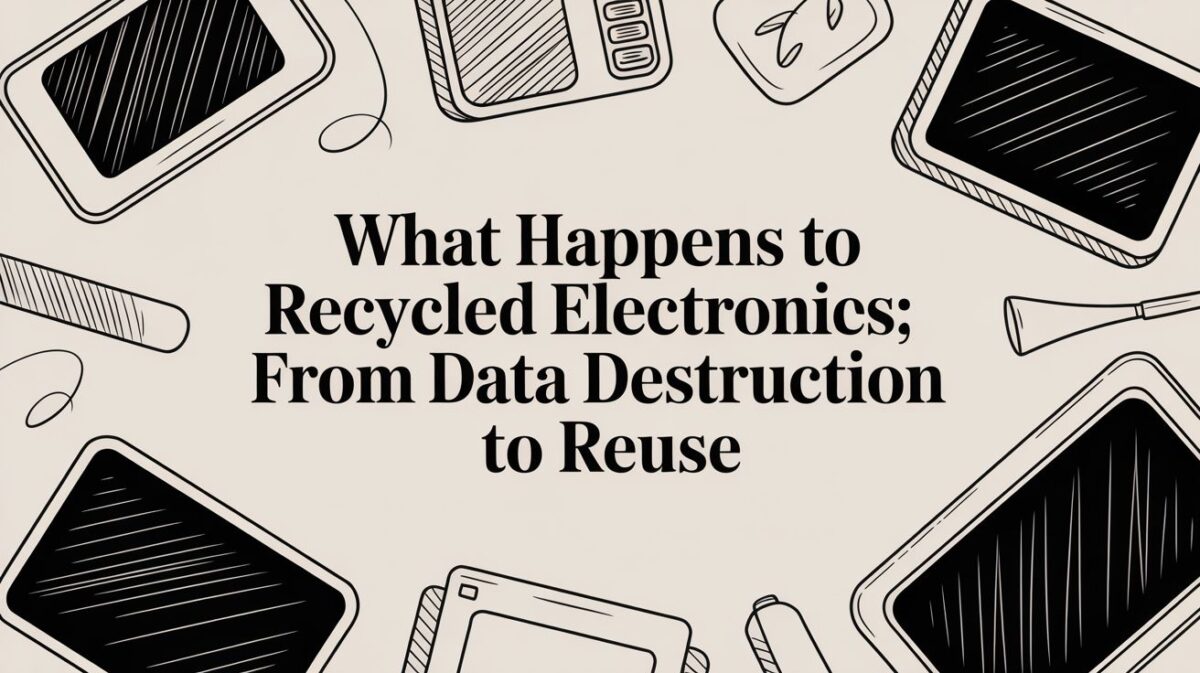 What happens to recycled electronics: From data destruction to reuse