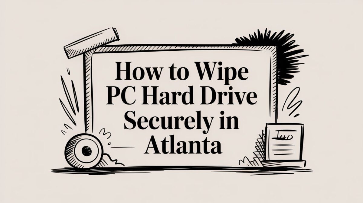 How to wipe pc hard drive securely in Atlanta