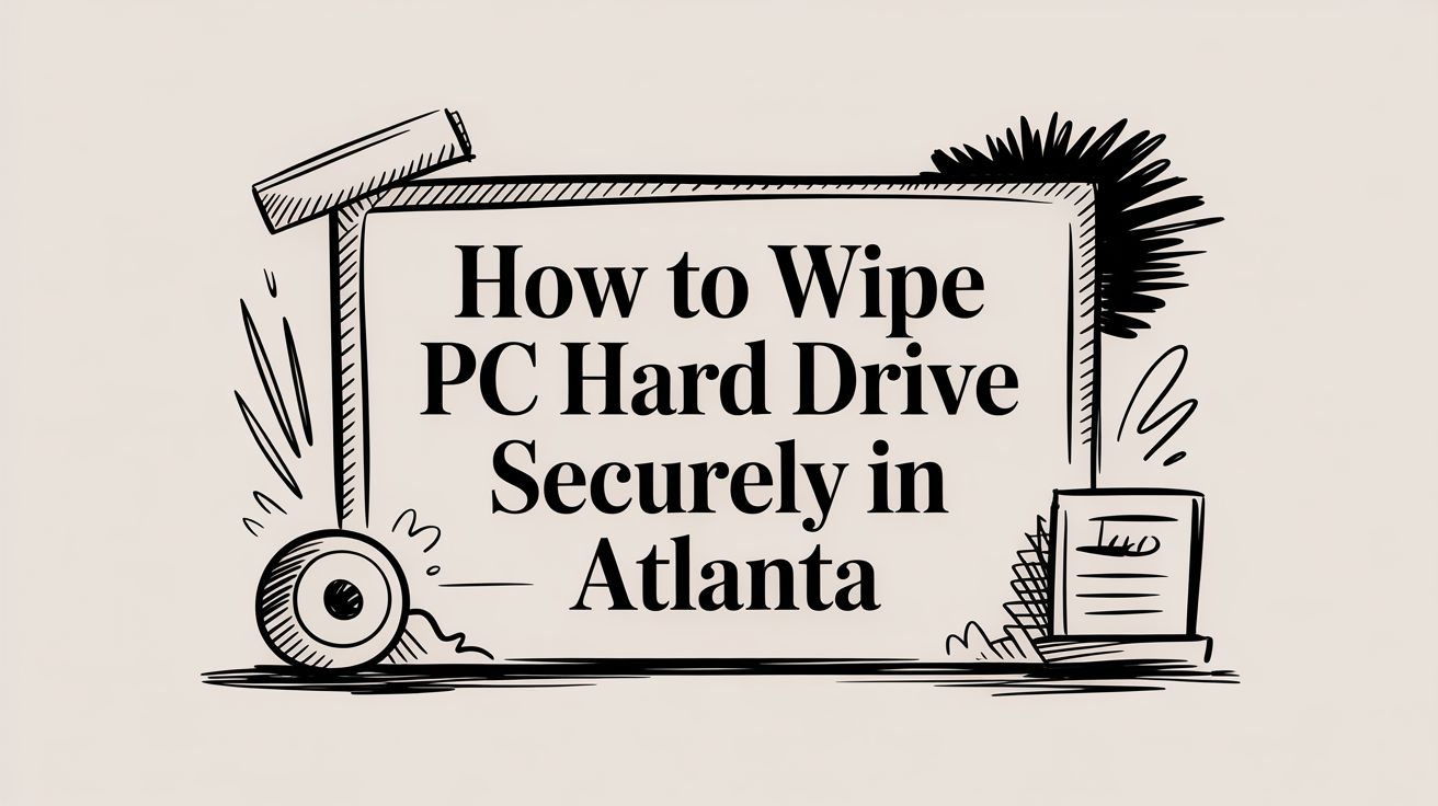 How to wipe pc hard drive securely in Atlanta